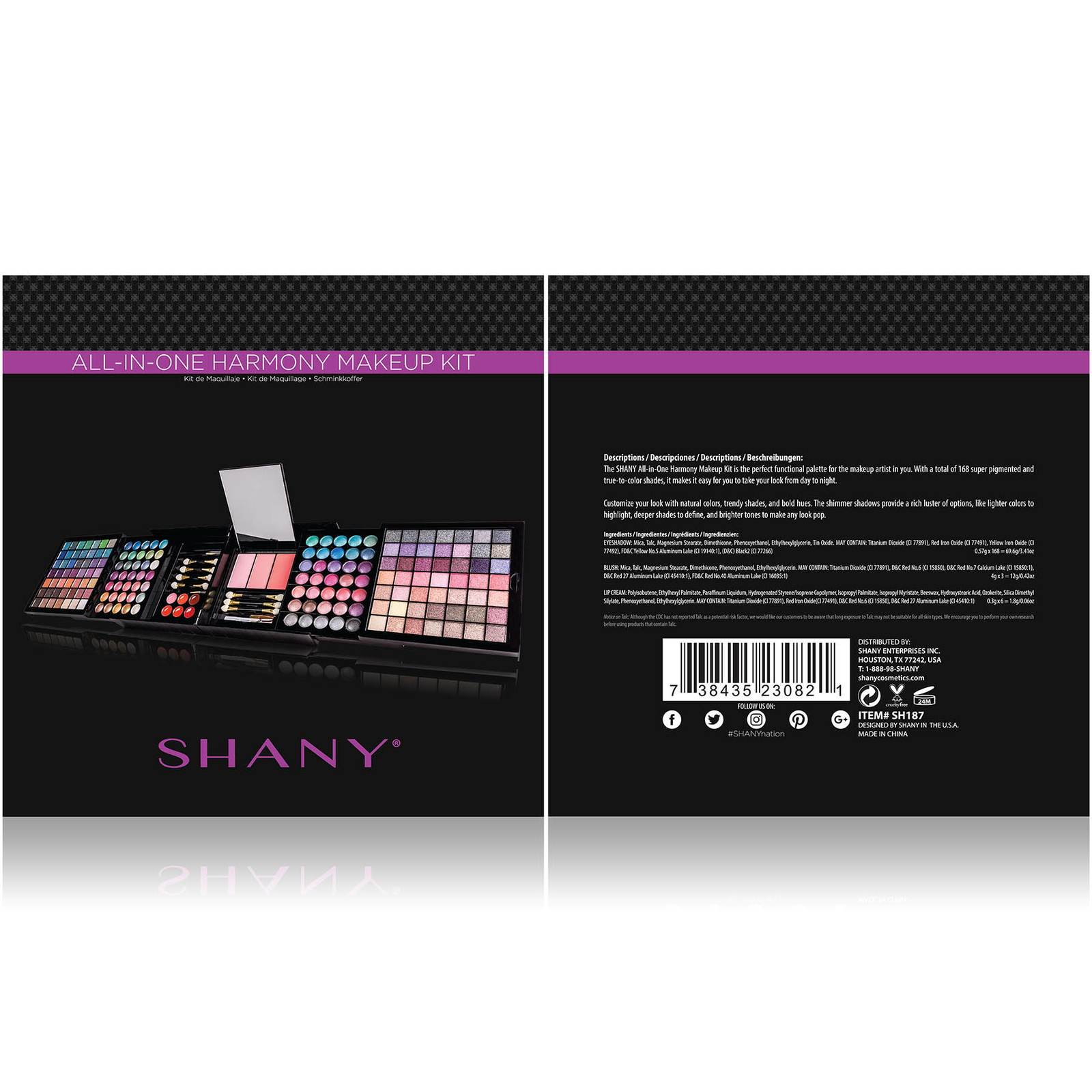 SHANY Harmony Makeup Set Kit - Ultimate Color Combination - Holiday ...