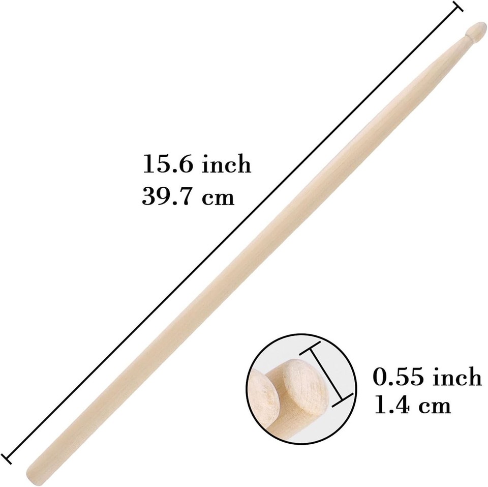2 Pairs Drum sticks 7A Classic Maple Wood Drumsticks Tip 7a, maple | eBay