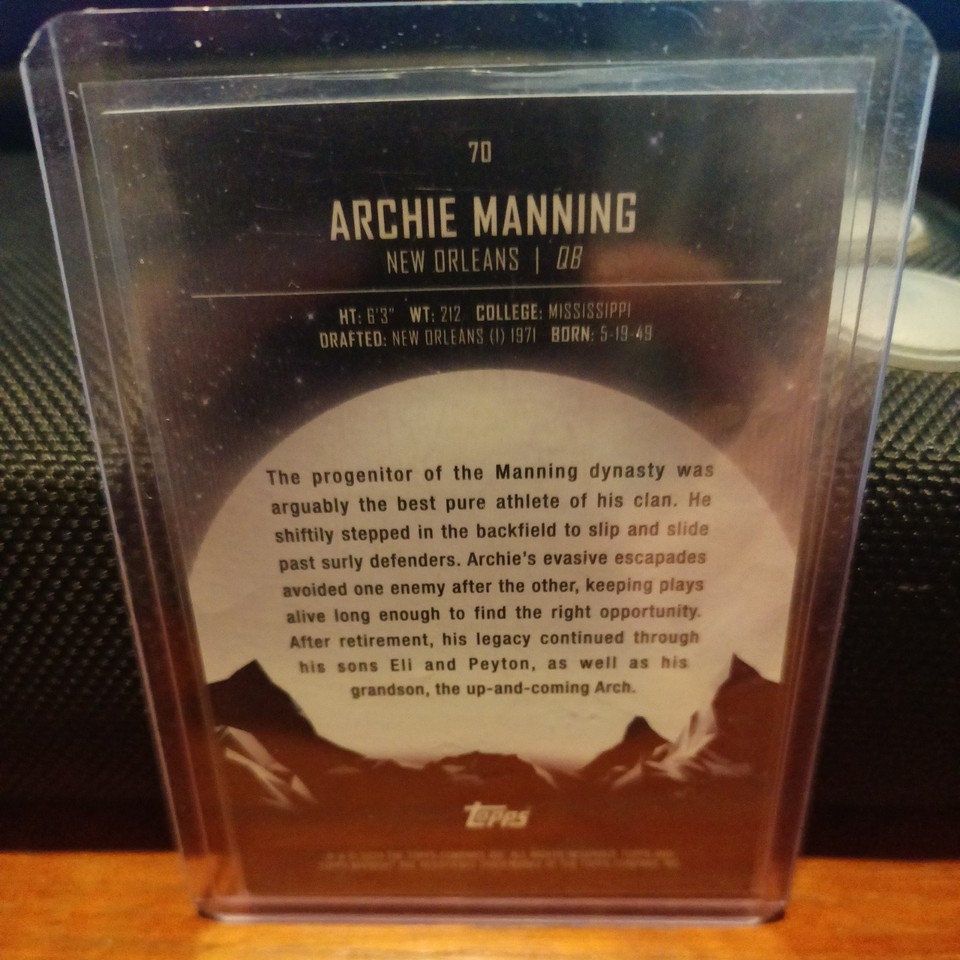 2024 Topps Midnight Archie Manning #70 | eBay