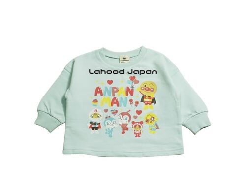 Bandai 2025 Fall/Winter Anpanman Baby Fleece Sweatshirt Mint 90cm (100% ...