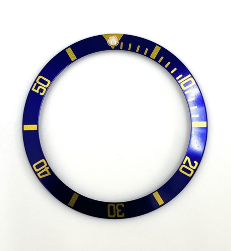 Genuine Rolex Submariner Blue/Yellow Bezel Insert 16803 16613 16808 ...