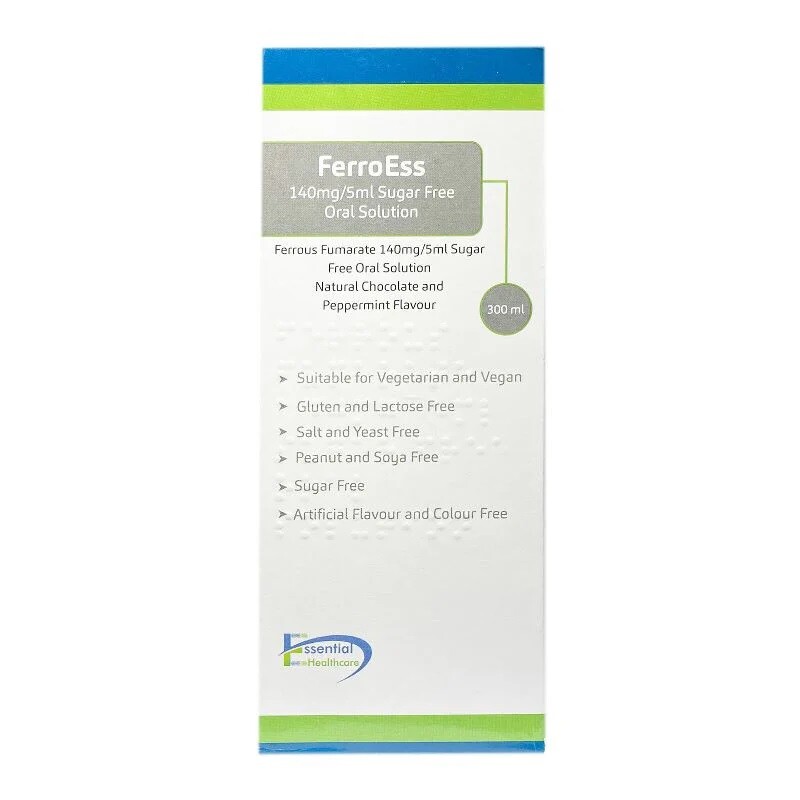 FERROESS Ferrous Fum... 140mg/5ml Syrup 300ml (Galfer Syrup Equivalent ...