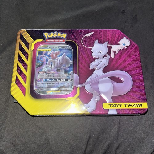 POKEMON GX TAG TEAM MEWTWO AND MEW SEALED TIN | eBay