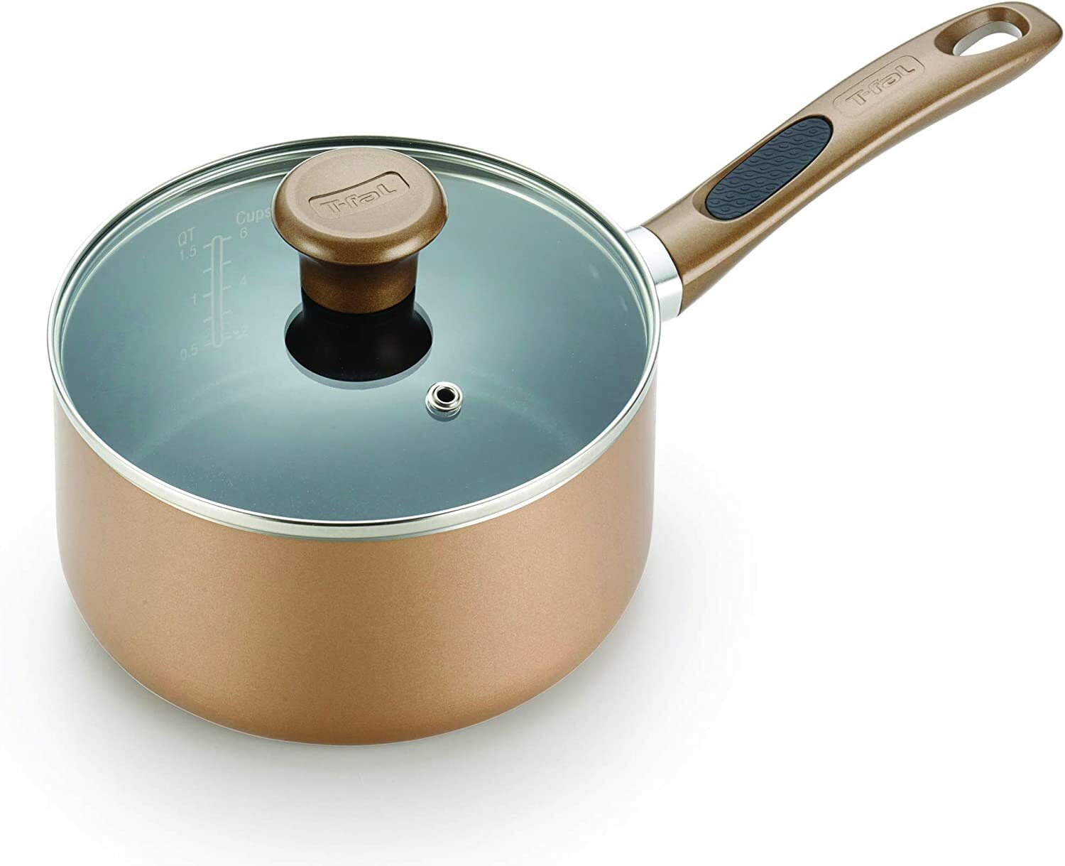 Tefal Excite 14 Piece Cookware Set Thermo Spot Pots Fry Pans T-Fal Gold ...