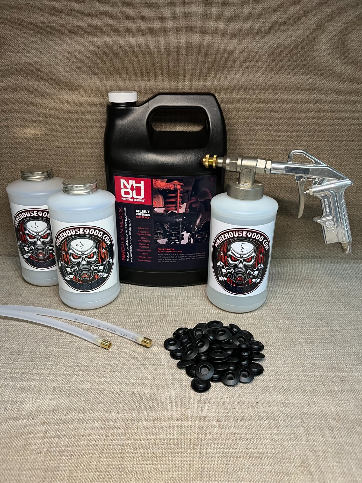 Gal NH Oil Undercoating, Pro Undercoating Gun, 2 Wands, 3 Quart Bottle ...