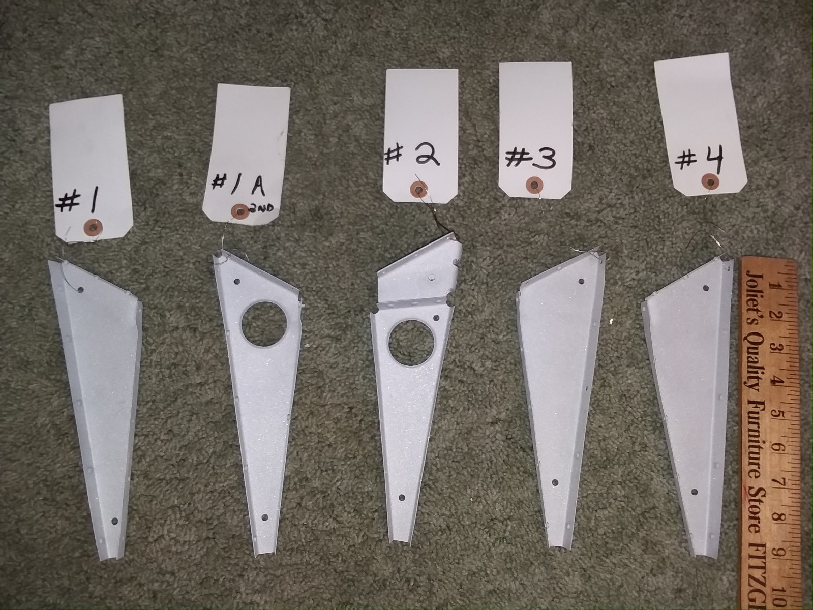 CESSNA 150 Wing Aileron RIBS A FULL SET FOR RH / WITH ALL 5 RIB ASSY ...