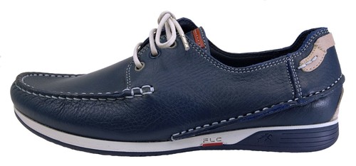 Fluchos James: Elegance And Comfort Blue Leather Shoes With Removable ...