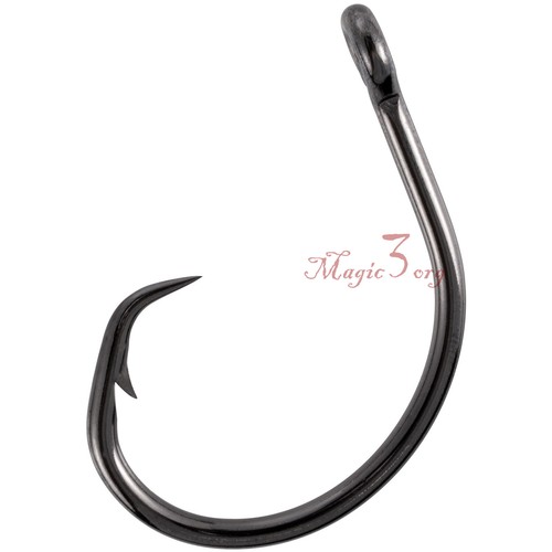 30/60Pack Fishing Circle Hook 3X Strong In-Line Hook Live Bait Hook ...