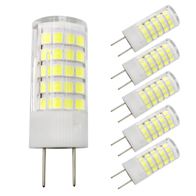 5pcs G8 G8.5 G8.6 Led Light Bulb AC DC 12V 5W 64-2835 SMD Lamp Ceramics ...