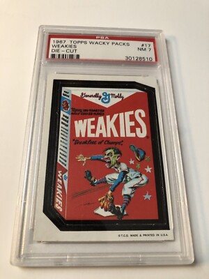 1967 Wacky Packages Diecut WEAKIES 17 of 44 PSA 7 NM | eBay