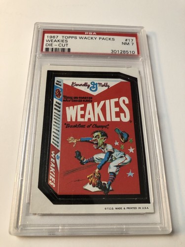 1967 Wacky Packages Diecut WEAKIES 17 of 44 PSA 7 NM | eBay