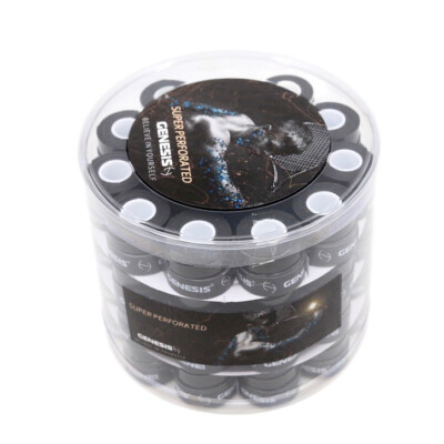 GENESIS Super Perf Overgrips 60 Pack Black Tennis Racket Overgrips AAA+ ...