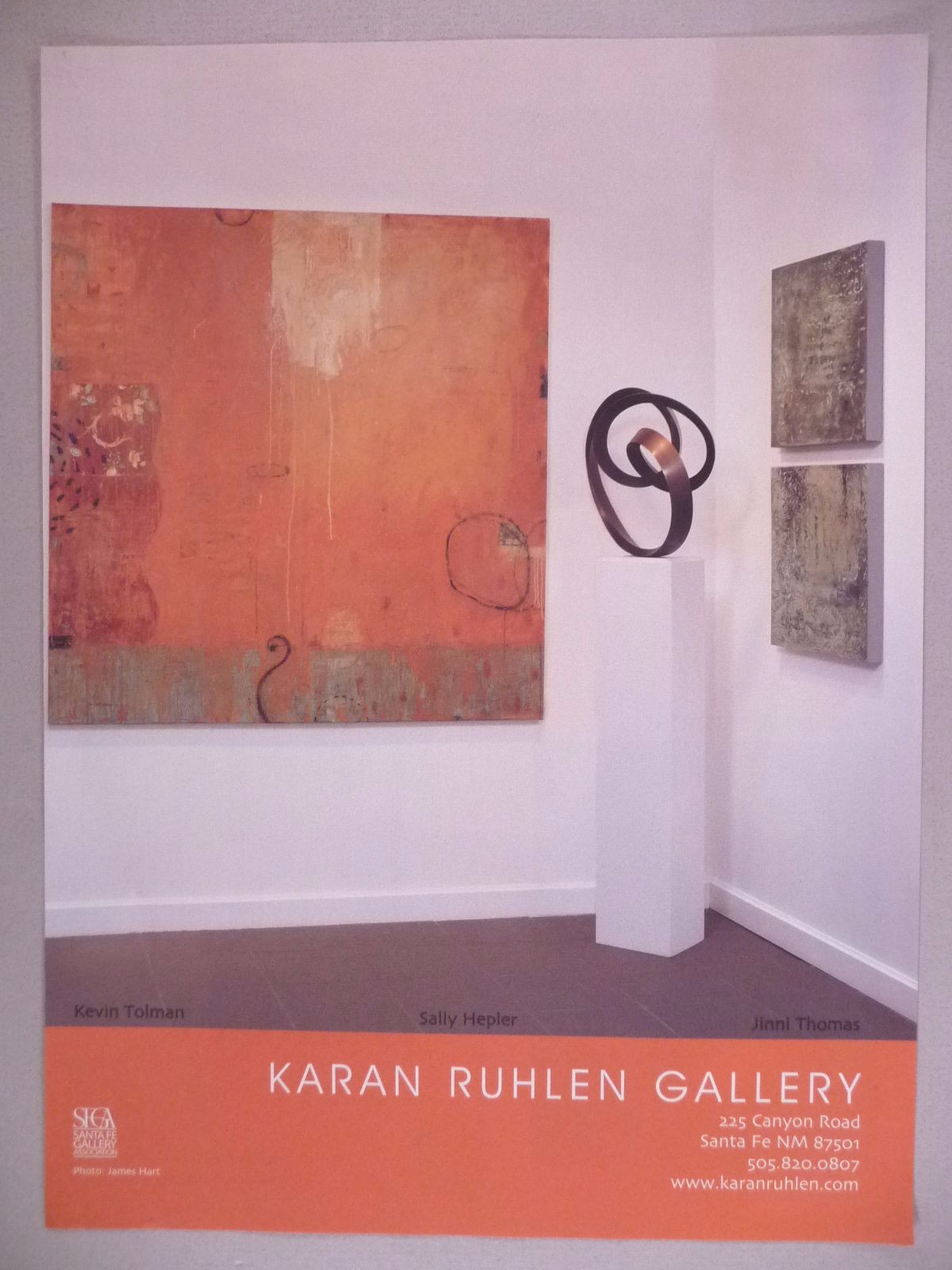 Kevin Tolman, Sally Hepler, Jinni Thomas Art Gallery Exhibit PRINT AD ...