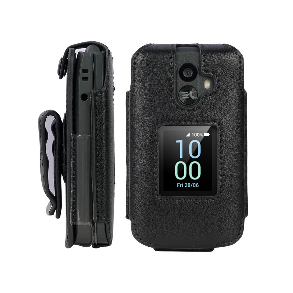Geniune Leather Case for TCL Flip 3 T435 2024 (Tracfone Spectrum ...