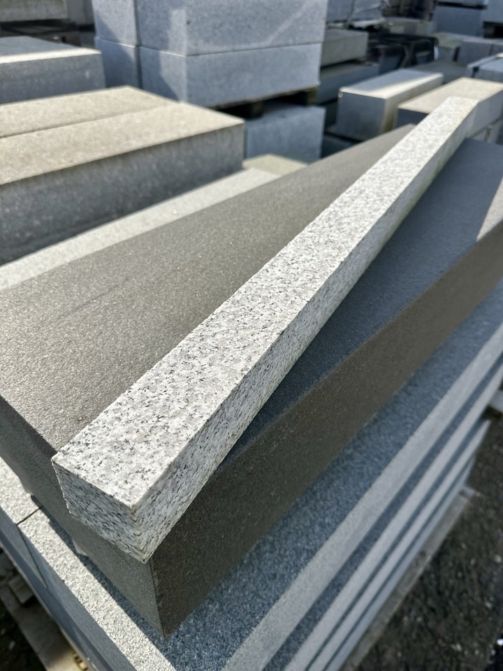 STUNNING SOLID SILVER GRANITE EDGING BOARDER , 1000x55x55 mm £10 | eBay UK