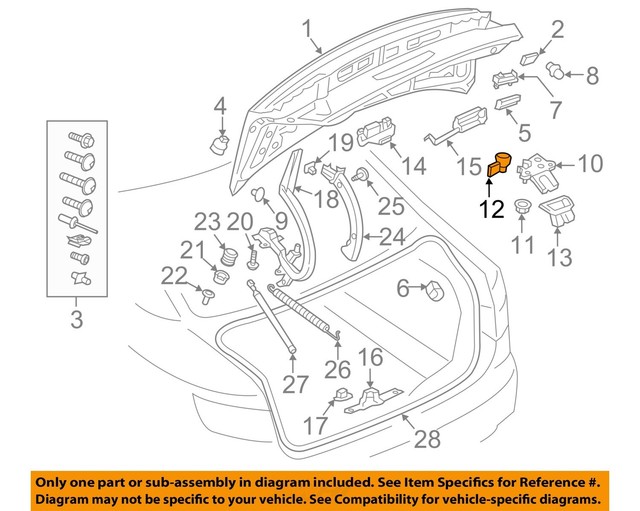 AUDI OEM 17 18 A4 Trunk Lid Adapter 8W5880253 EBay audi-oem-17-18-a4-trunk-lid-adapter-8w5880253-ebay