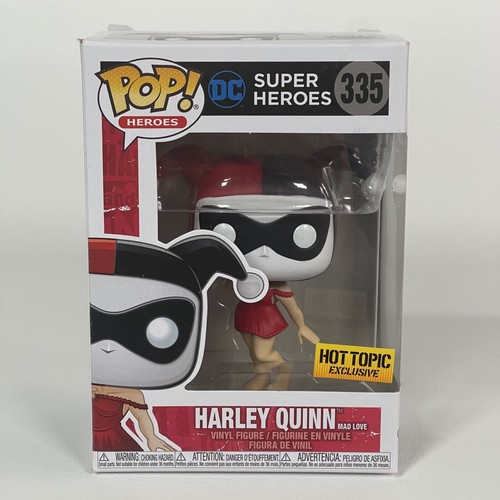 Funko Pop Heroes DC #335 Harley Quinn Mad Love Hot Topic Exclusive Box ...