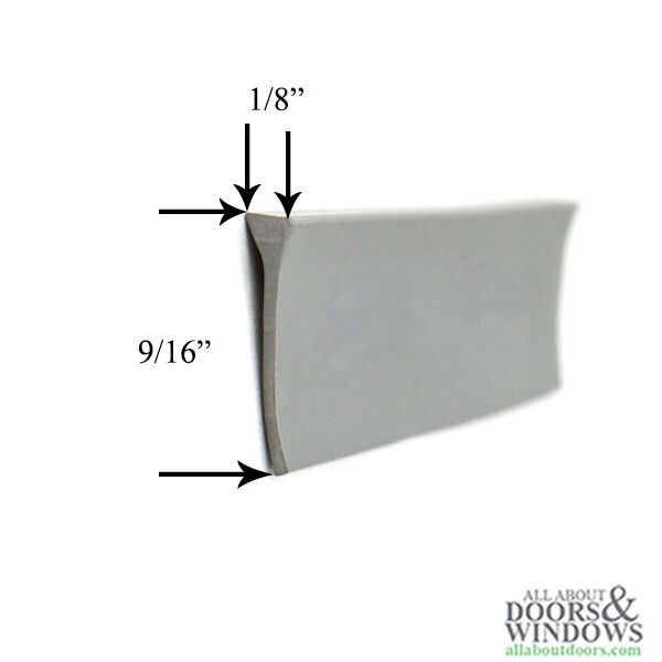 Sweep Y-shape Storm Door Expander Black Vinyl Draft Stopper Sold by the ...