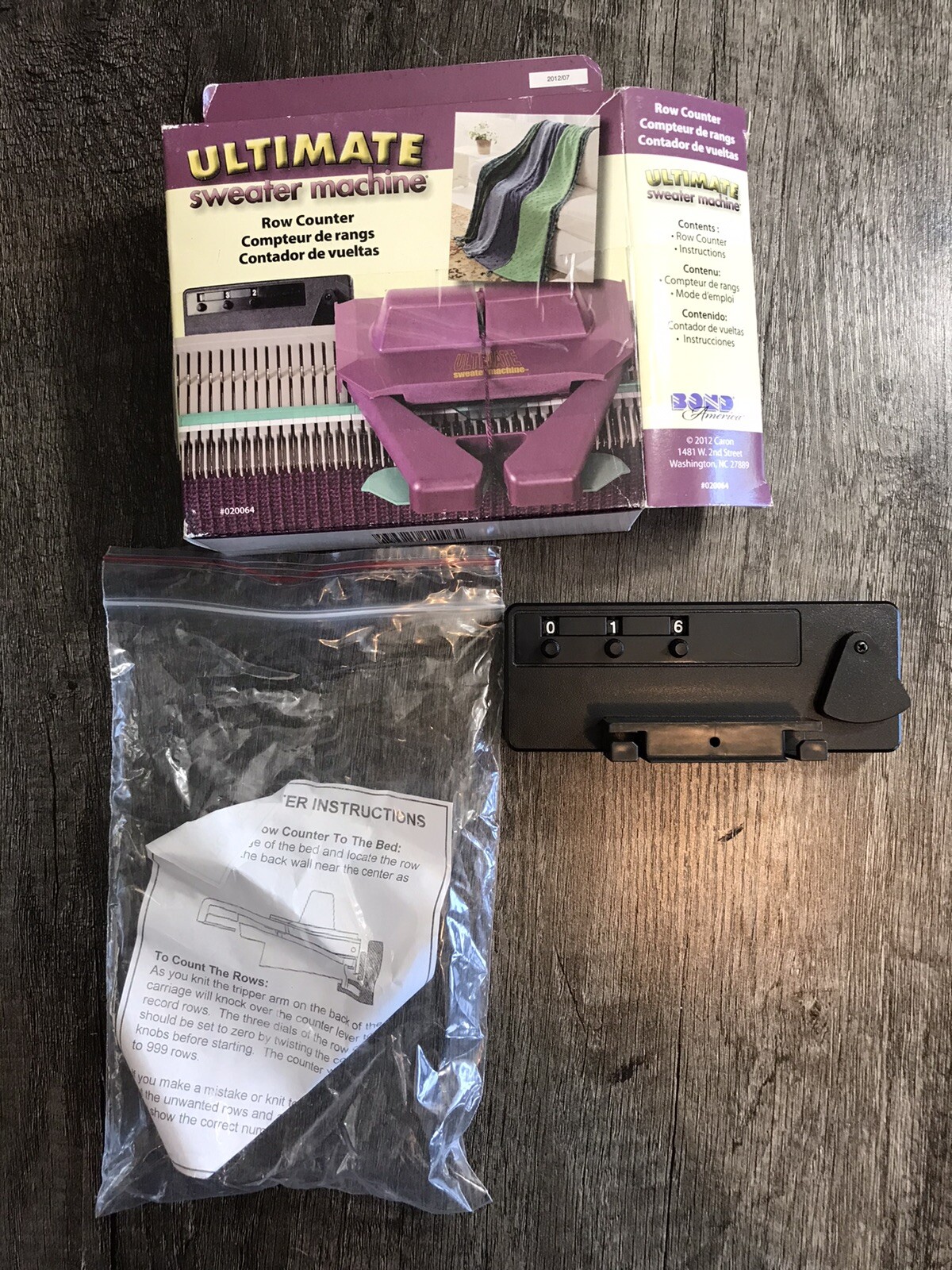 Ultimate Sweater Machine Row Counter Preowned In Original Box | eBay