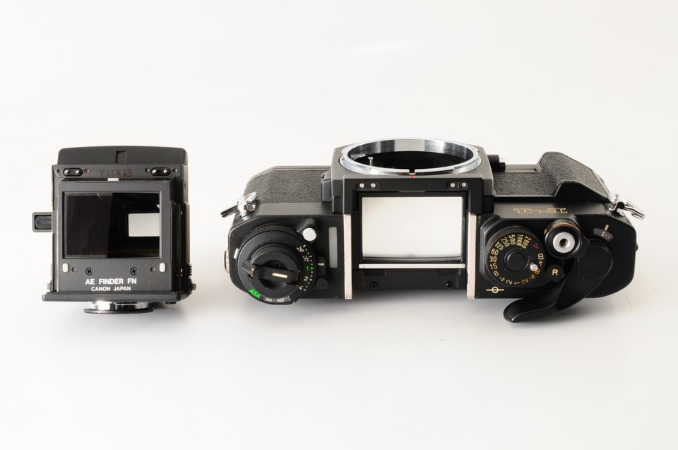 [NEAR MINT w/strap] Canon New F-1 AE Finder SLR 35mm Film Camera Body ...