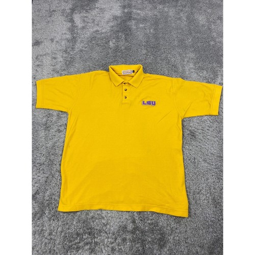 Vtg LSU Tiger Mania Shirt Mens Extra Large XL Yellow Short Sleeve ...