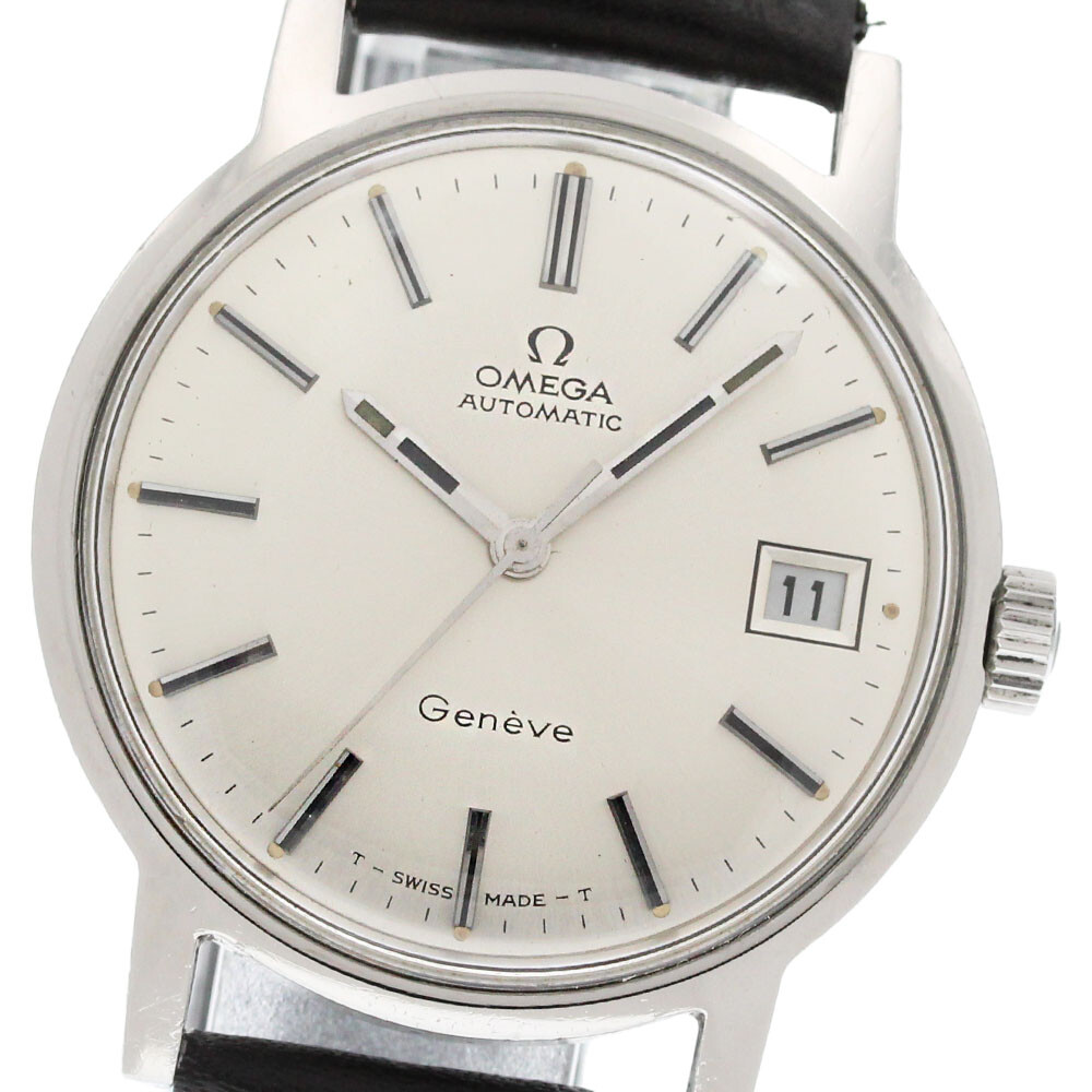 OMEGA Geneve 166.070 Cal.565 Date Silver Dial Automatic Men's Watch ...
