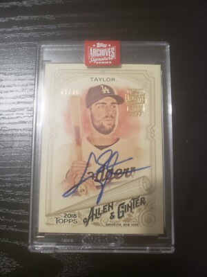 2018 Topps Allen & Ginter Chris Taylor Signature Series 41/46 | eBay