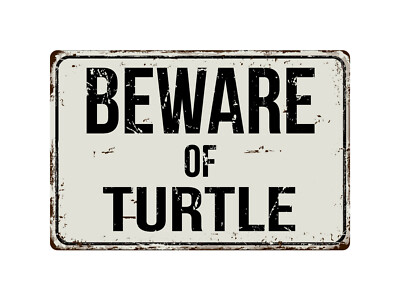 548VS Beware Of Turtle S 8 "x 12" Vintage Aluminum Retro Metal Sign | eBay