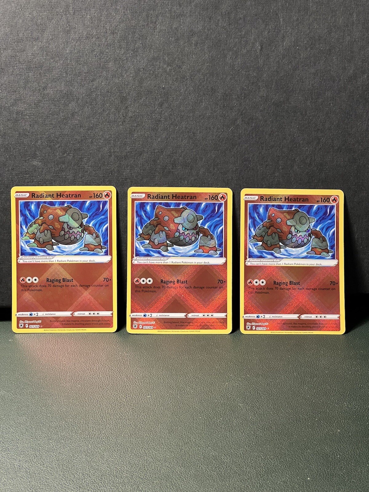 Radiant Heatran 027/189 Astral Radiance Pokemon TCG Card NM + Cardsaver ...