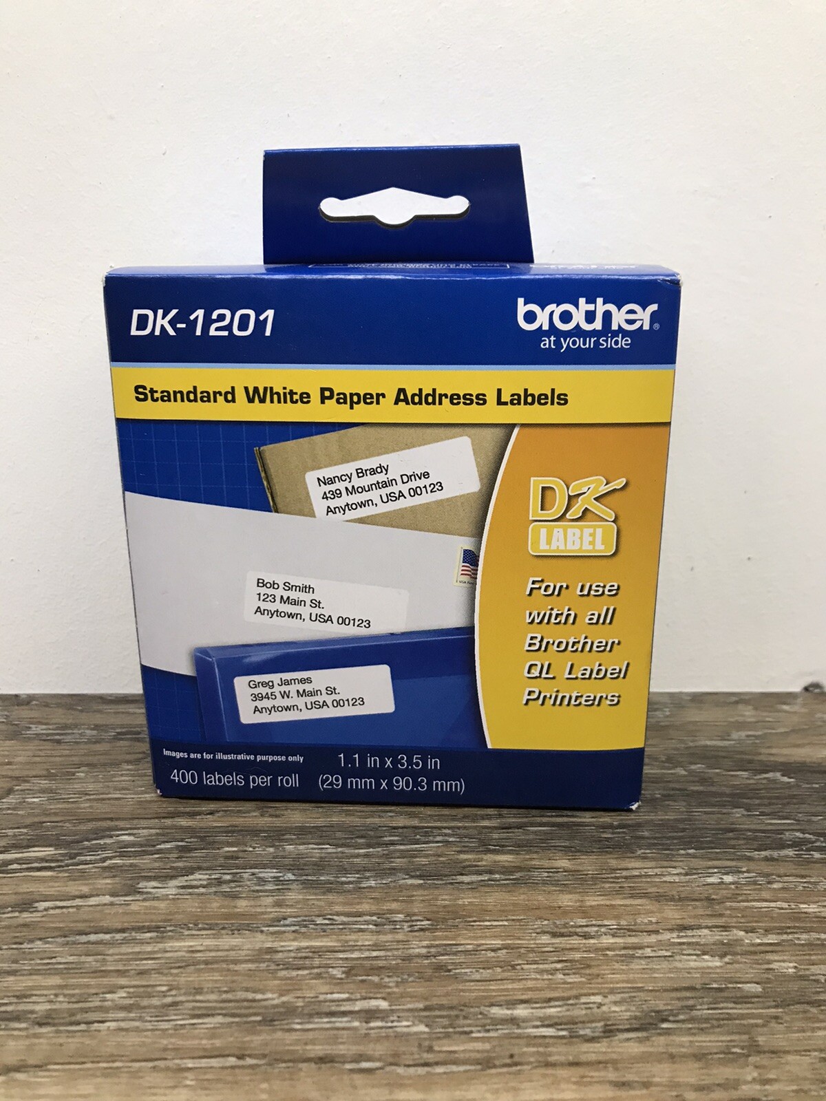 1 Roll Brother International DK1201 Address Labels 400 Per Box | eBay