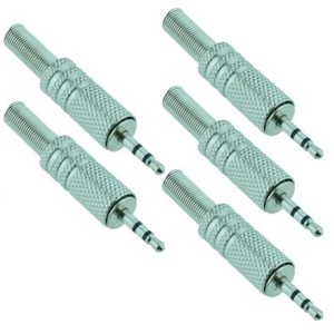 5 x 2.5mm Stereo Metal Audio Jack Plug Connector Adapter | eBay