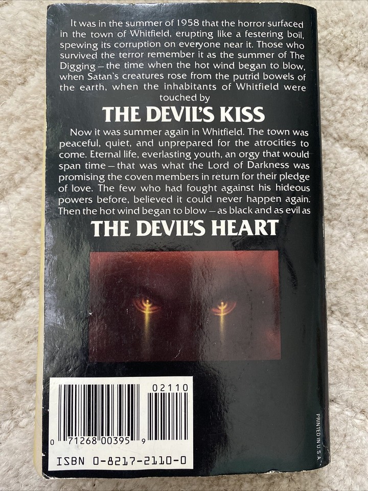 THE DEVILS HEART WILLIAM W JOHNSTONE ZEBRA 80S 90S OUT OF PRINT HORROR ...