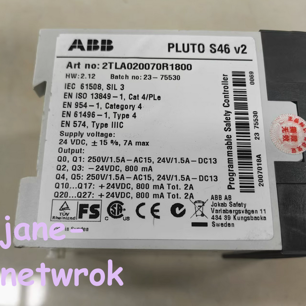 1pc 100% test PLUTO S46 V2 2TLA020070R1800 (by Fedex or DHL 90days ...