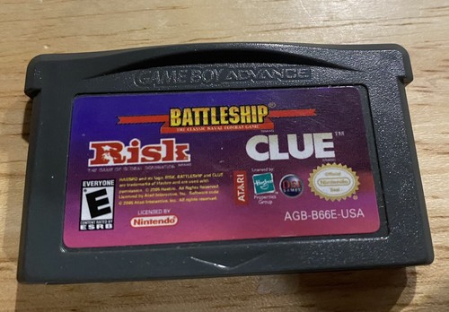 Risk / Battleship / Clue GBA Game Boy Advance - AUTHENTIC AND TESTED | eBay