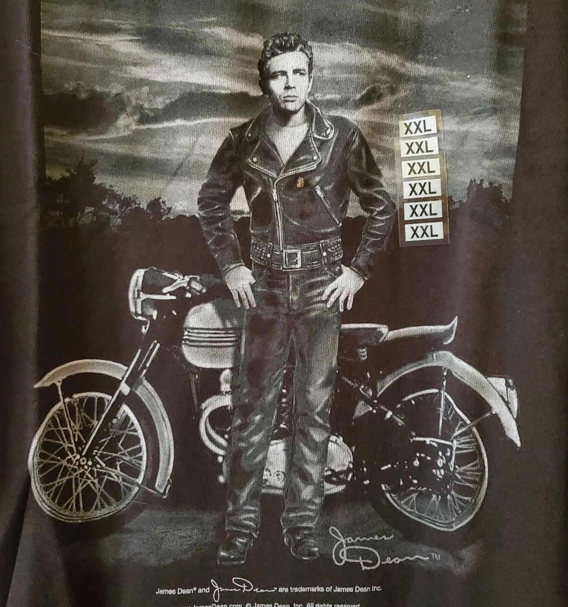 James Dean Motorcycle Poster