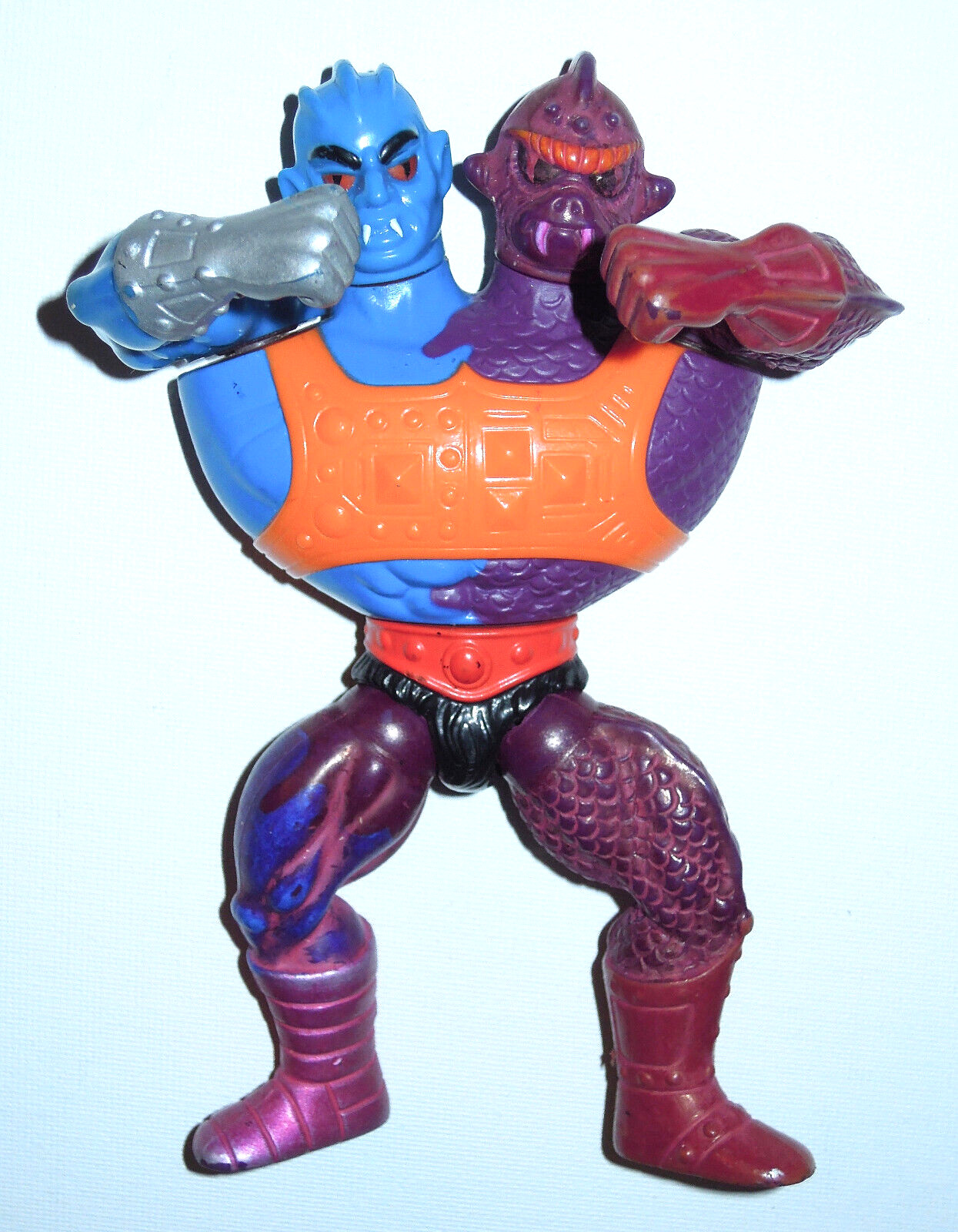 Two Bad Masters of the Universe MOTU Double Headed Vintage 1984 Action ...