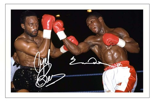 NIGEL BENN & CHRIS EUBANK Signed Autograph PHOTO Gift Signature Print ...