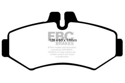 EBC Ultimax Rear Brake Pads for Mercedes G Wagon (W463) G320 (97 on ...