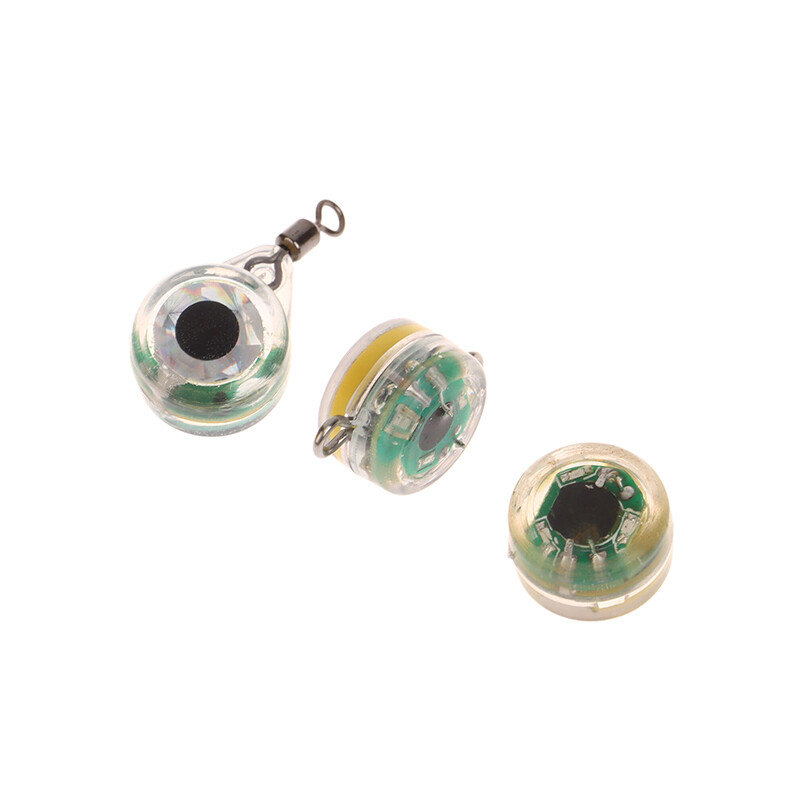 Fishing Light Attractor LED Ice Fishing Lure Eye Shape Fish Deep Drop ...