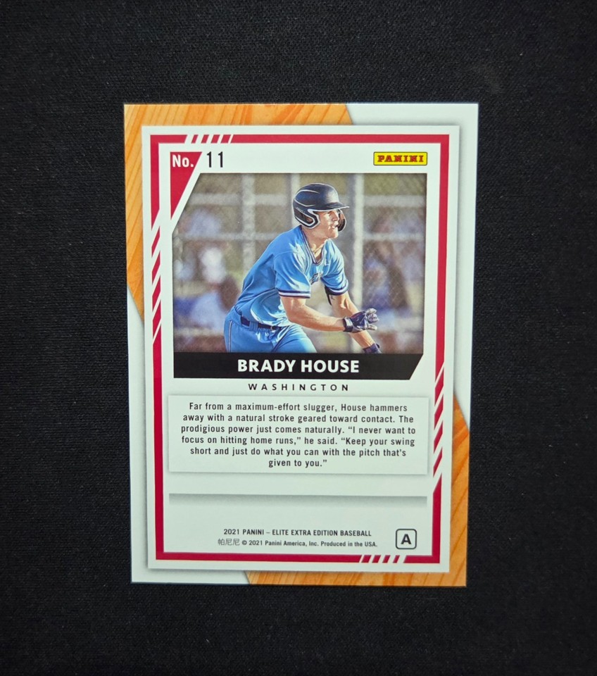 2021 Brady House Panini Elite Extra Edition Prime Numbers A 160/215 #11 ...