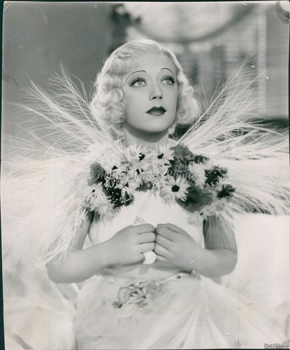 1935 Costume Design Portrait Blond Woman Headpiece Dress Photo 7X9 | eBay