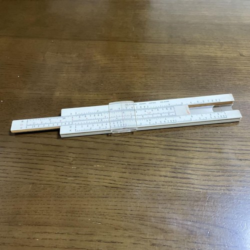 Showa Hemmi No.34Rk Vintage Bamboo Slide Rule with Leather Case | eBay