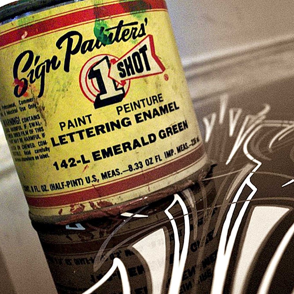 1/4 Pint 1 Shot Starter Enamel/Kit 5 Color Set Pinstriping Lettering ...
