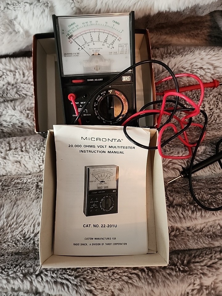 Vintage Micronta Analog Multimeter Multitester 18 Ranges 22-201U ...