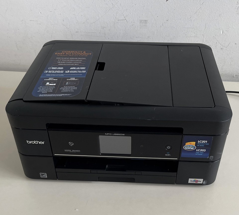 Brother Work Smart MFC-J885DW Color Wireless Inkjet All-in-One Printer ...