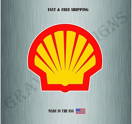 Shell Motor Oil Logo Vinyl Sticker Decal Car Truck Bumper Window Water ...