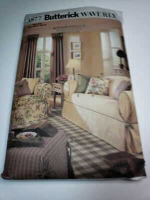 Butterick 3877, Home Decor, Drapes, SlipCovers, Pillows, UNCUT | eBay