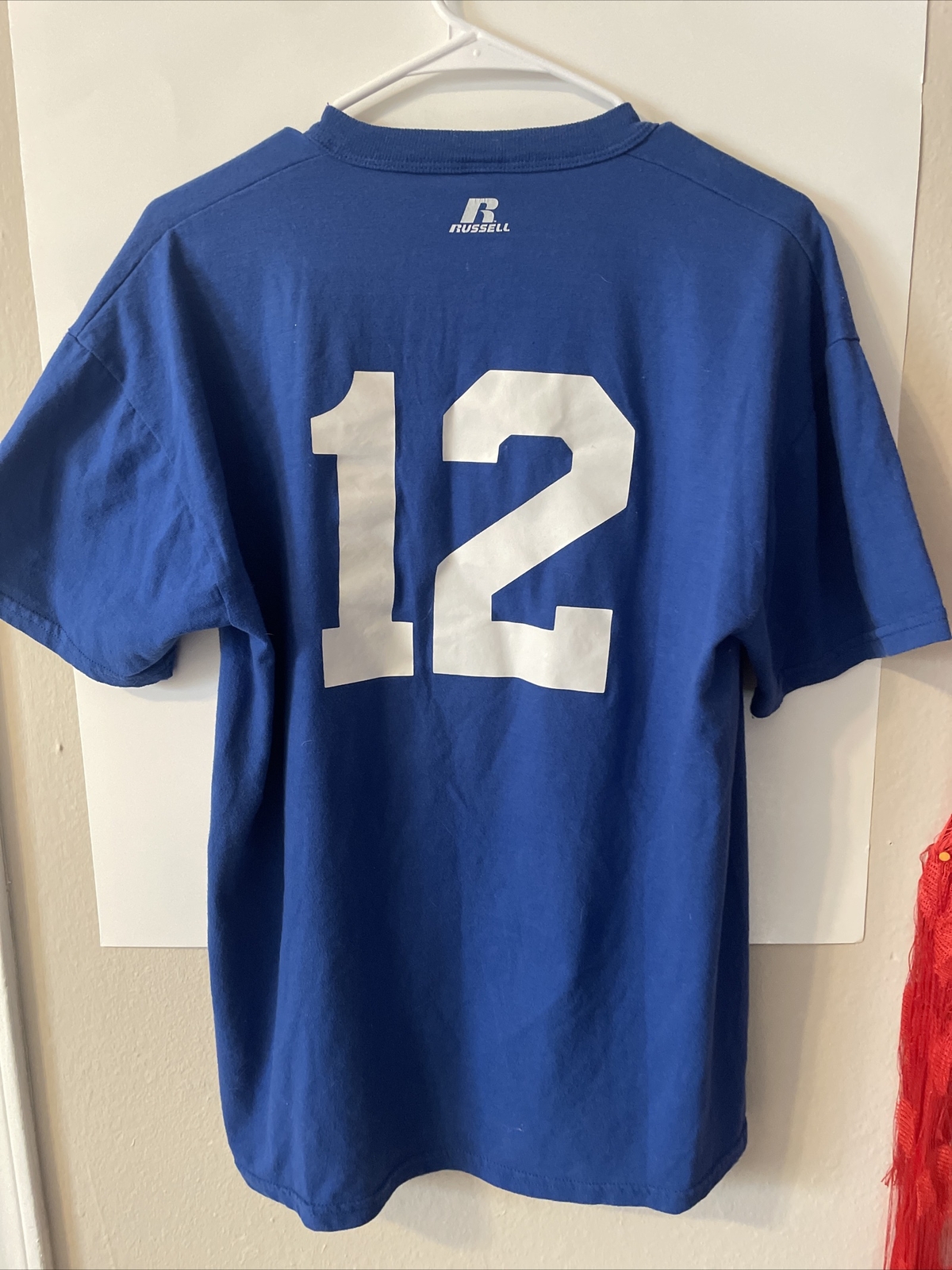 Russell Athletic Nublend M Blue Rogers Number 12 Medium Button Up Shirt ...