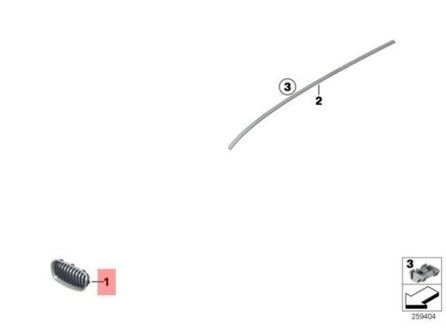 Genuine OEM BMW F22 F23 Cabrio Front Radiator Kidney Grille Left ...