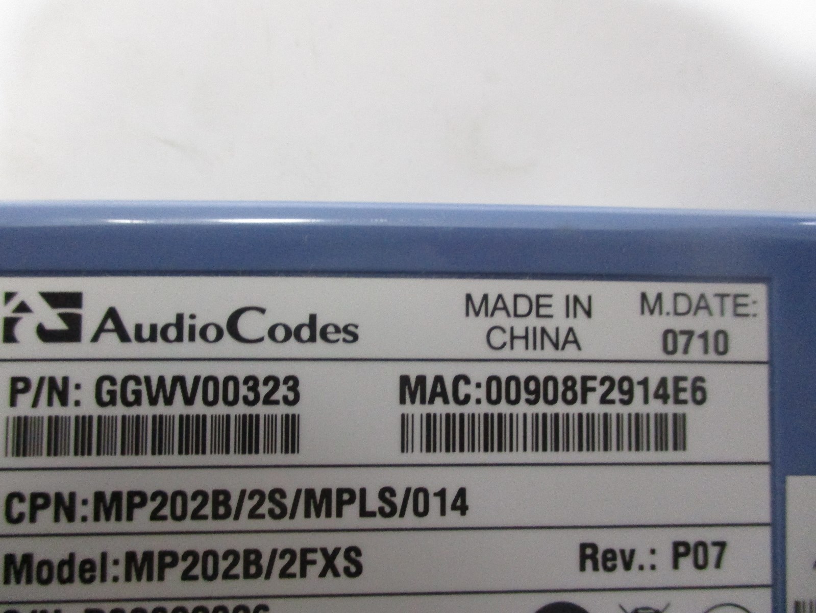AudioCodes GGWV00323 MP-202B/2S/MPLS/014 for sale online | eBay